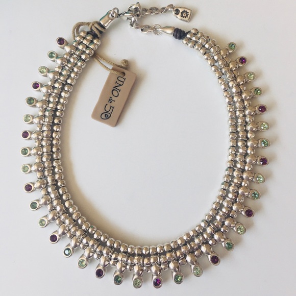 UNO de 50 | Jewelry | Uno De 5 Swarovski Crystal Necklace Nwt | Poshmark